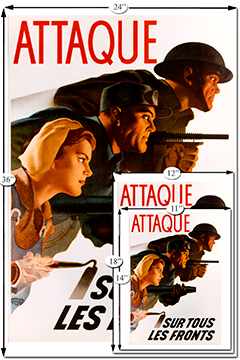 “Attaque sur tous les fronts” Reproduction – Canadian War Museum Boutique