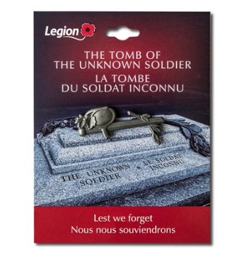 The Tomb of the Unknown Soldier Lapel Pin – Canadian War Museum Boutique