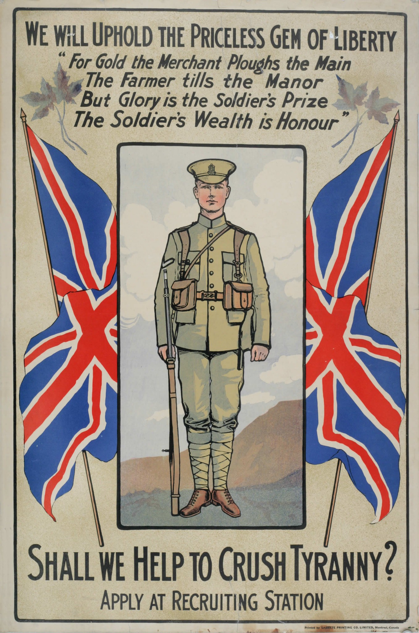 Propaganda - Recruitment Posters | Canada and the First World War