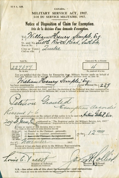 Archival Documents - Government Documents | Canada and the First World War