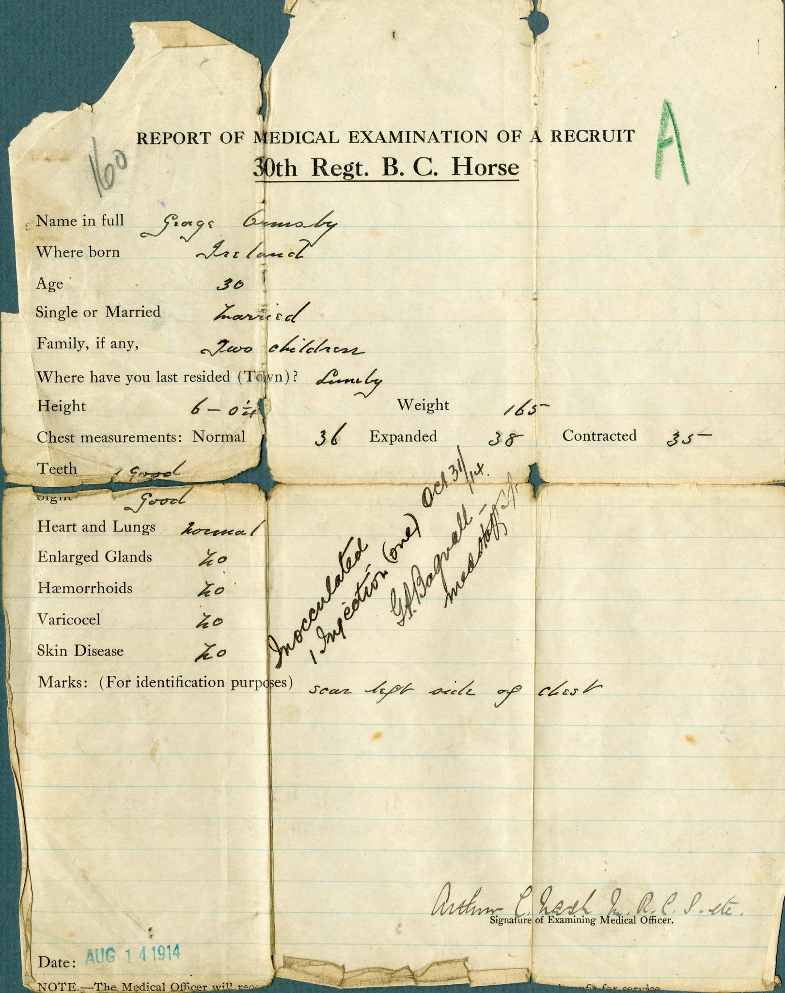 Archival Documents - Military Documents | Canada and the First World War