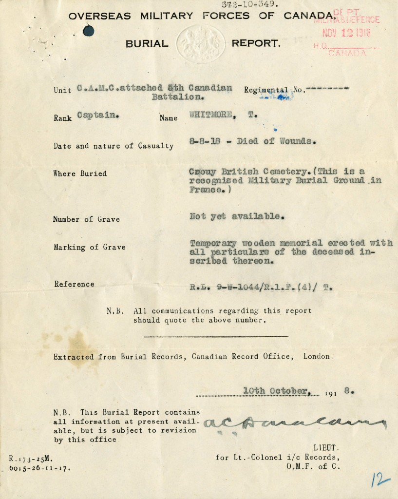 Archival Documents - Military Documents | Canada and the First World War